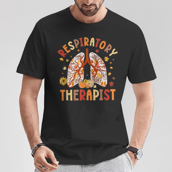 Respiratory Therapist Fall Lung Thanksgiving Pulmonologist T-Shirt ...