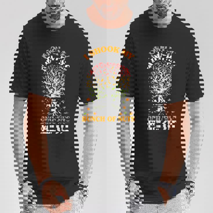 Shook My Family Tree Nuts Fell Out Reunion Genealogy T-Shirt | Mazezy