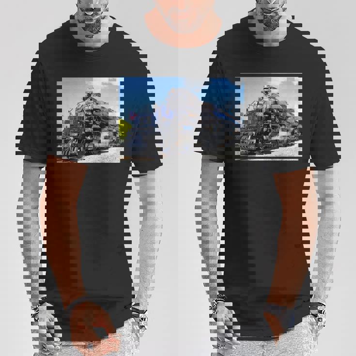 Steam Locomotive Train 4014 Vintage Railroad Big Boy Engine T-Shirt ...