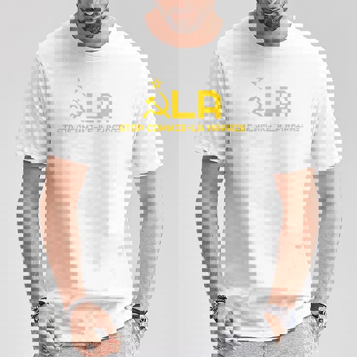 Commie-La Stop Commie-La Harris Stop Kamala Trump 2024 T-Shirt - Monsterry