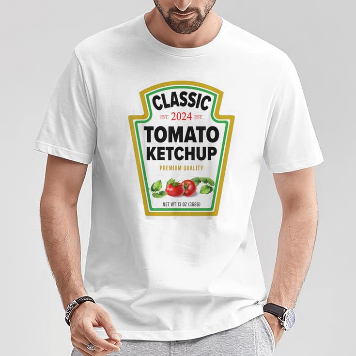 Ketchup Mustard Easy Diy Couples Costume Condiment T-Shirt | Mazezy