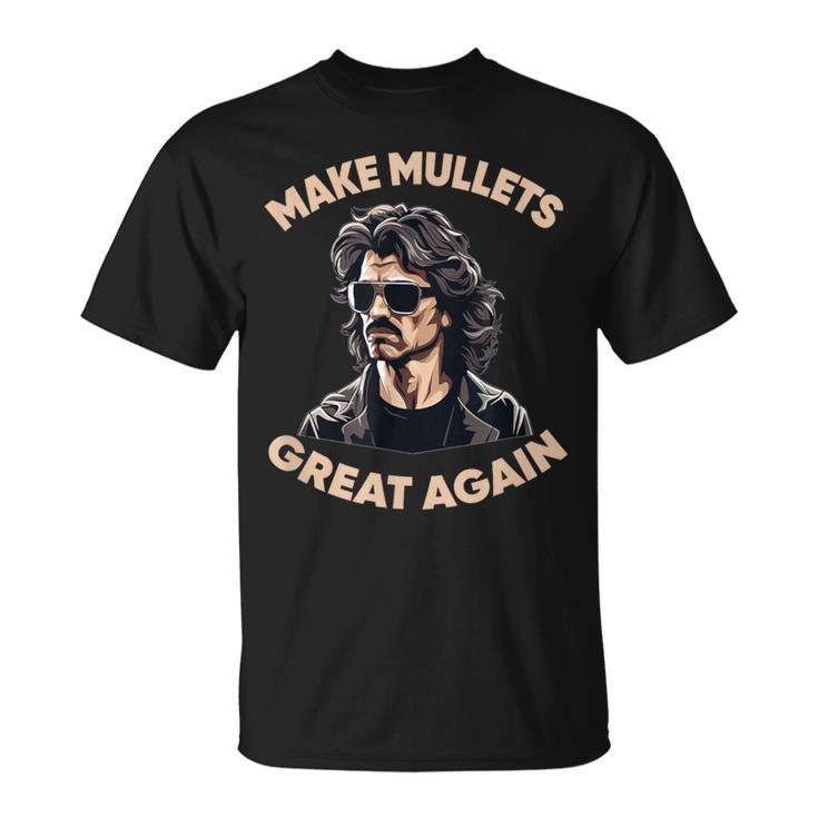 Barber Haircut Mullet Great Again Iconic Hairstyle Party T-Shirt ...