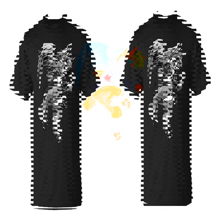 Camisa De Perro Punk Rockero Camisa De Dibujos Animados Fox Furry ...