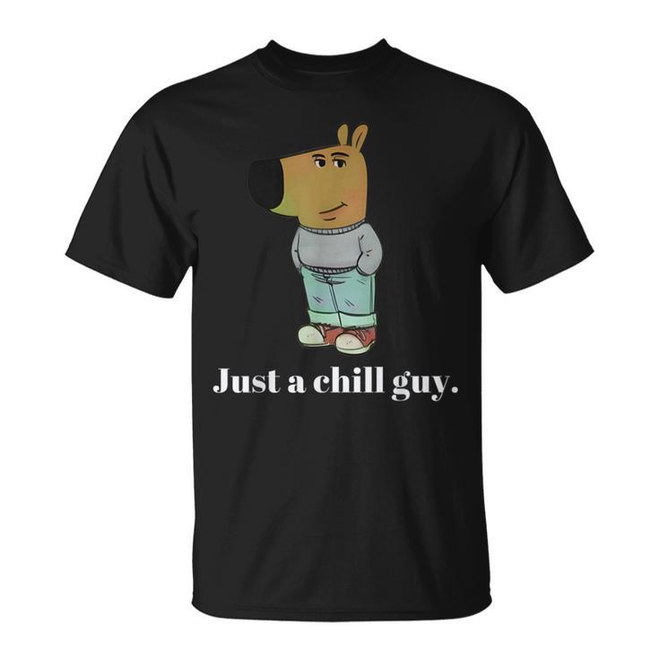 Chill Guy Dog Chill Guy Meme T-Shirt | Mazezy