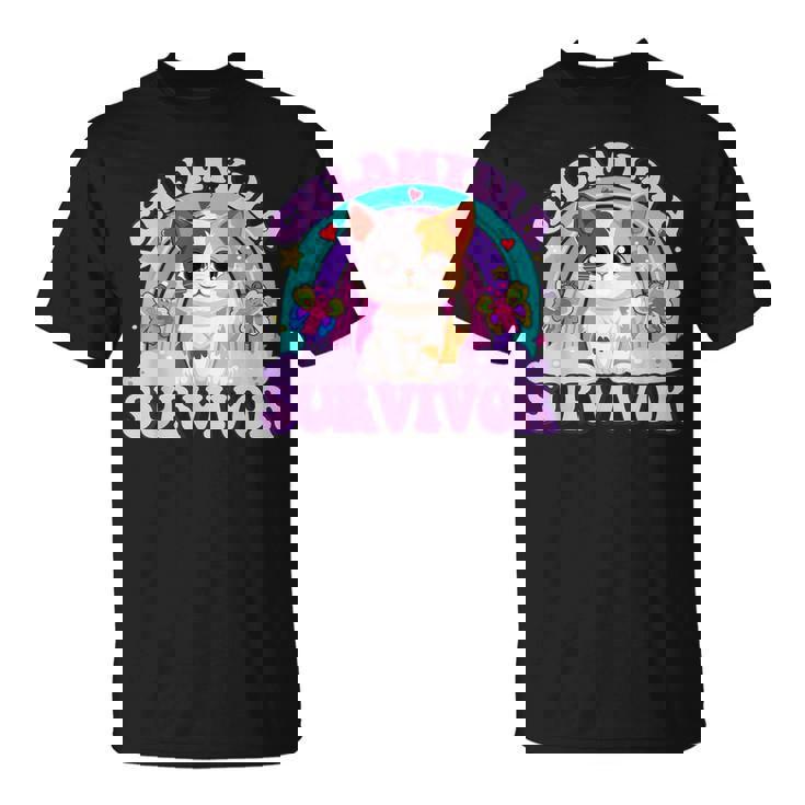 Chlamydia Survivor Cat Sarcastic Y2k Inappropriate T-Shirt | Mazezy