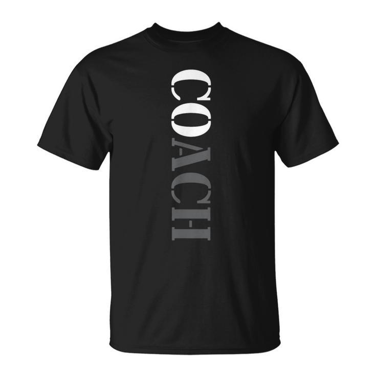 Coach School Sports Team Coach Outfit Men's T-shirt Back Print - Seseable