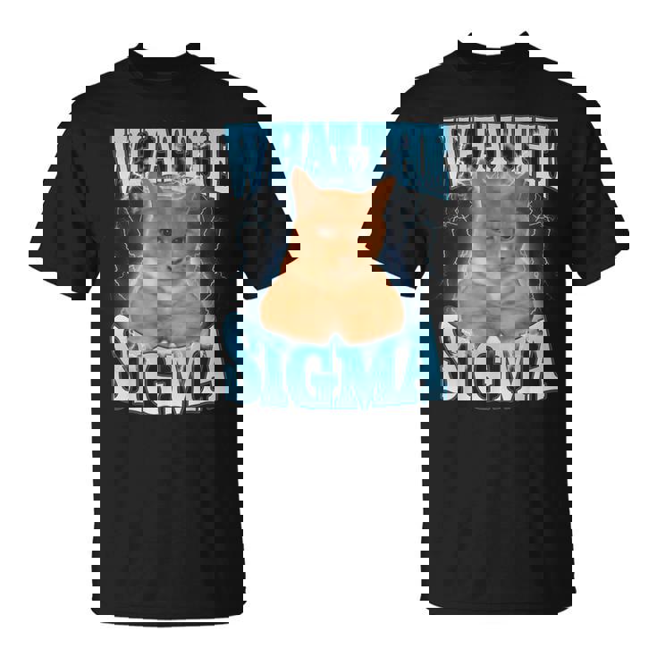 Erm What The Sigma Meme Cat Ironic Brainrot Y2k T-Shirt - Monsterry DE