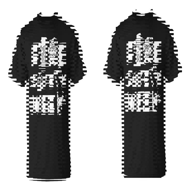 Fire Safety Week Prevention Month Firefighter Stop Drop Roll T-Shirt ...