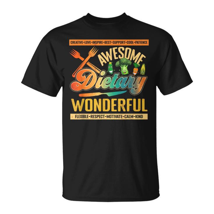 Food Service Week Dietary Appreciation Flexible Respect Men's T-shirt ...