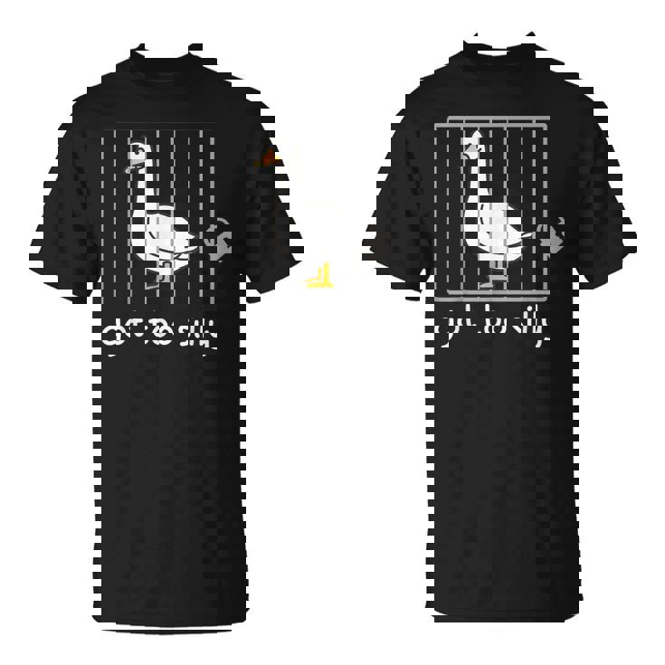 Saying Duck Go To Silly Goose In Jail T-Shirt - Seseable
