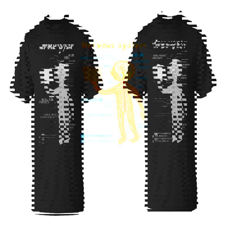 Human Nervous System Cute Anatomy T-Shirt - Monsterry