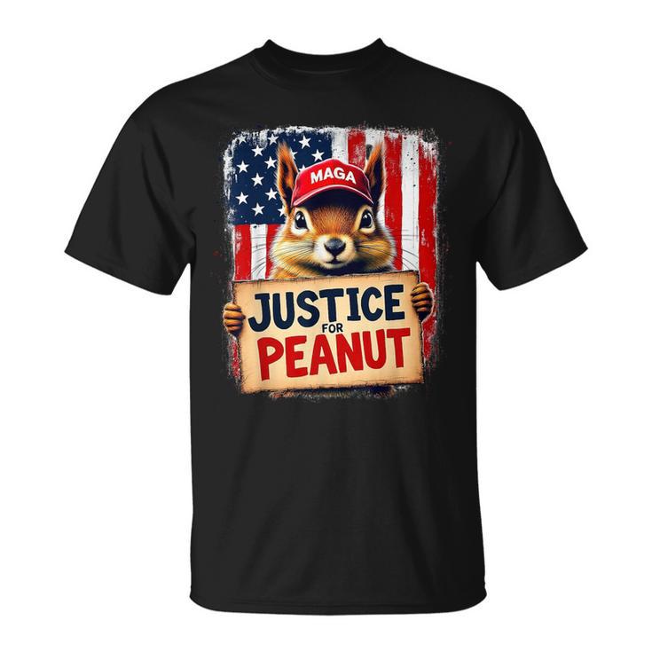 Justice For Peanut The Squirrel Peanut Squirrel Maga T-Shirt | Mazezy