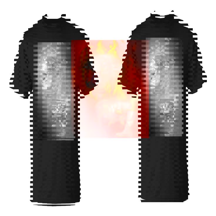 Moo Deng Bouncy Pig In Thai Fire Picture The Cute Baby Hippo T-Shirt ...