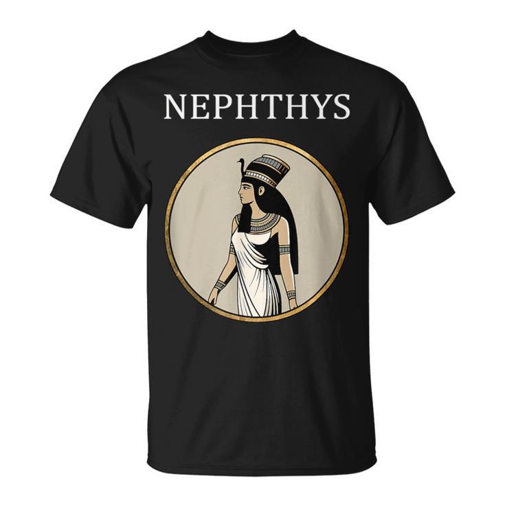 Neftis Diosa Egipcia De La Muerte Los Hogares Y El Aire Camiseta unisex ...