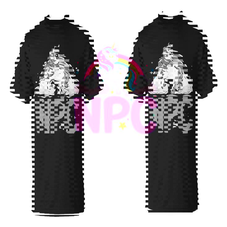 Non Playable Character Non Player Character Unicorn T-Shirt - Monsterry