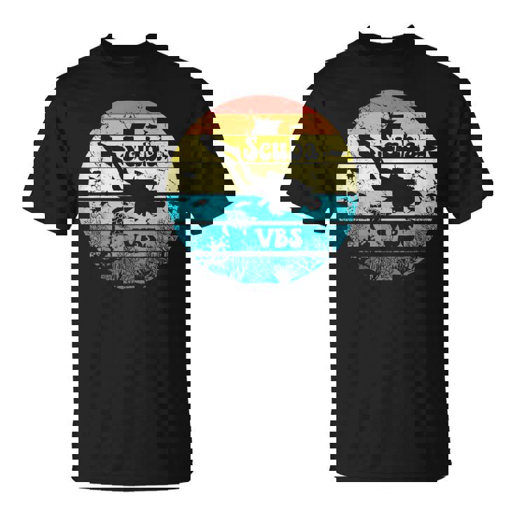 Retro Scuba Vbs 2024 Underwater Jesus Christian Bible Diving T-Shirt - Monsterry