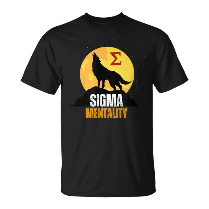 Sigma Male Loner Lone Wolf Sigma Mentality T-Shirt - Monsterry