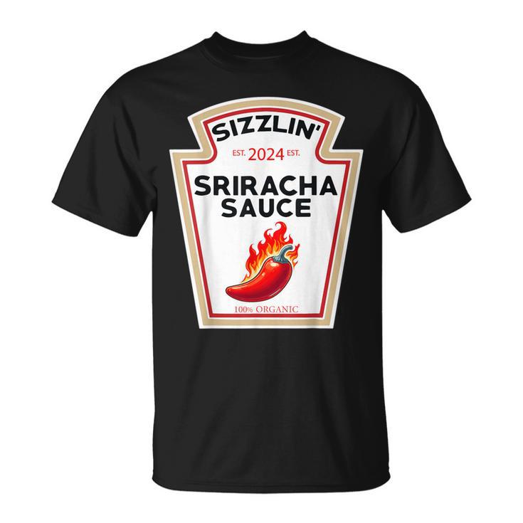 Sriracha Sauce Diy Halloween 2024 Costume Group Condiments T-Shirt ...