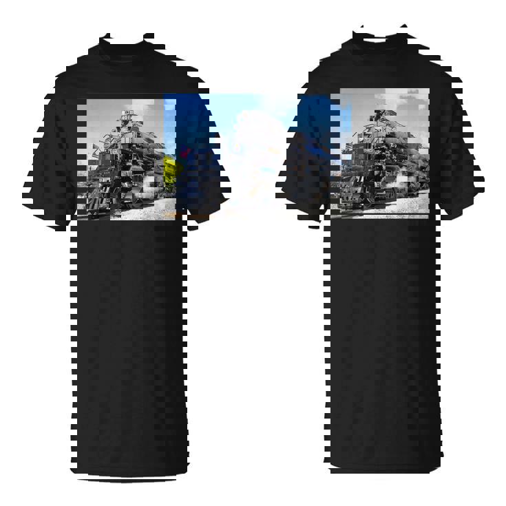 Steam Locomotive Train 4014 Vintage Railroad Big Boy Engine T-Shirt ...