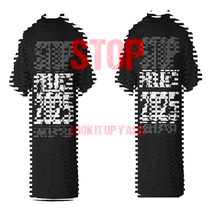 Stop Project 2025 Vintage Women T-Shirt - Monsterry