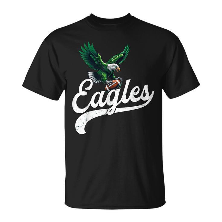 Vintage Eagles Inspirational Fly Bird Flying Eagles Retro T-Shirt | Mazezy