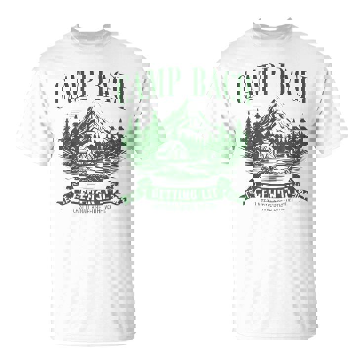 Camp Bach Getting Lit Camping Bachelorette Party 2024 T-Shirt | Mazezy