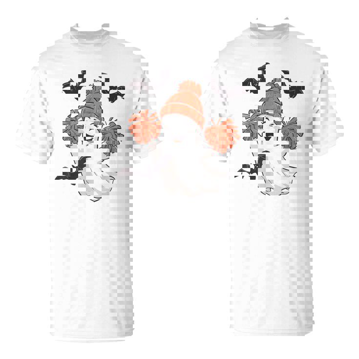 Cheer Ghost Cheerleading Spooky Cheerleader Halloween Men's T-shirt ...
