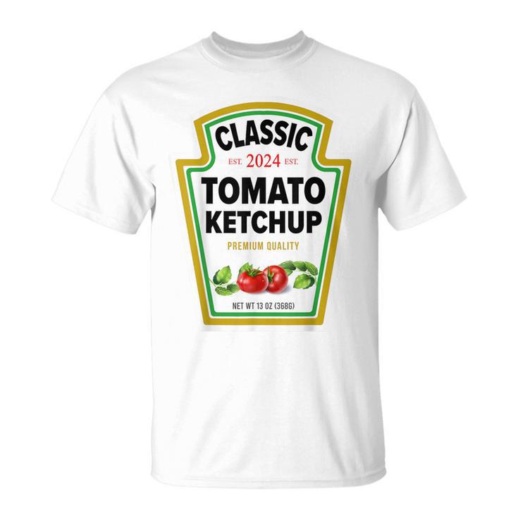 Ketchup Mustard Easy Diy Couples Costume Condiment T-Shirt | Mazezy