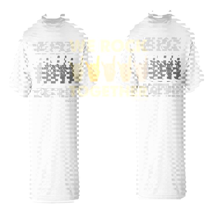 We Rock Together Sign Language T-Shirt | Mazezy