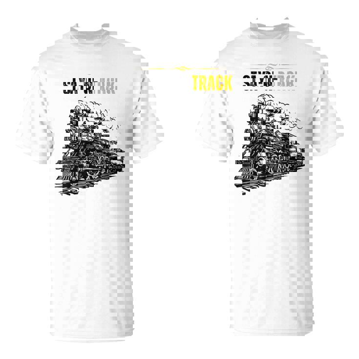 Stay On Track Vintage Steam Train Big Boy Locomotive 4014 T-Shirt ...