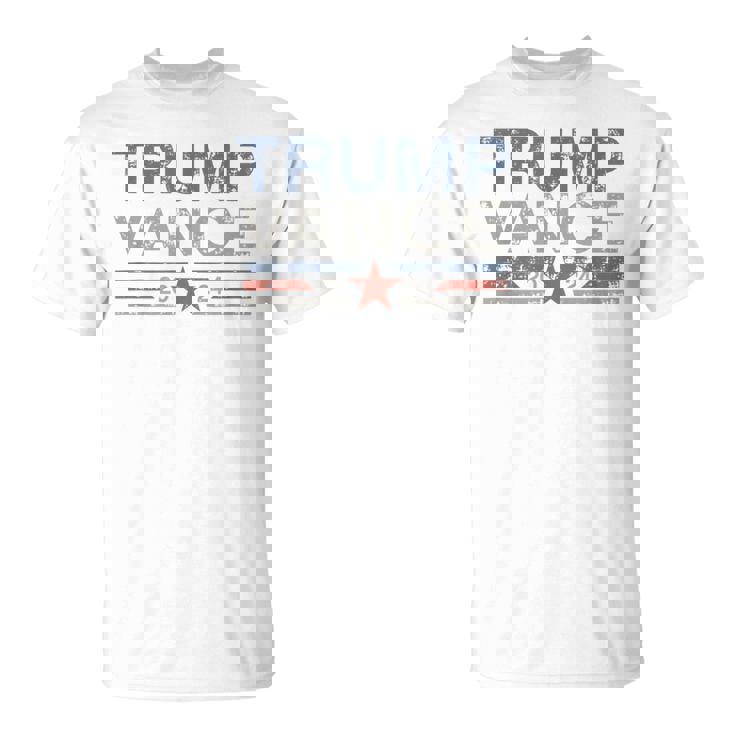 Trump Jd Vance 2024 Retro Stripe And Star T-Shirt - Monsterry AU