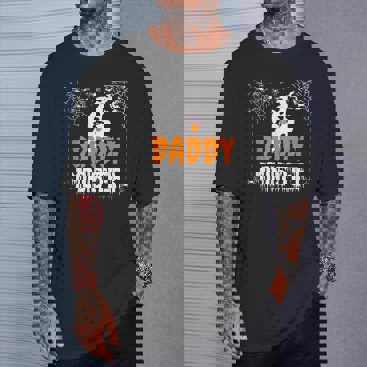 Adult Mr Ghost Spider Net Family Dress Saying Daddy Monster T-Shirt ...