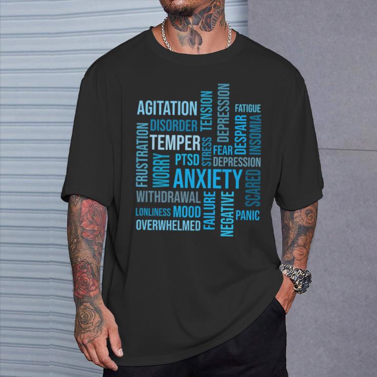 Anxiety Depression Disorder Mental Health Awareness T-Shirt - Monsterry