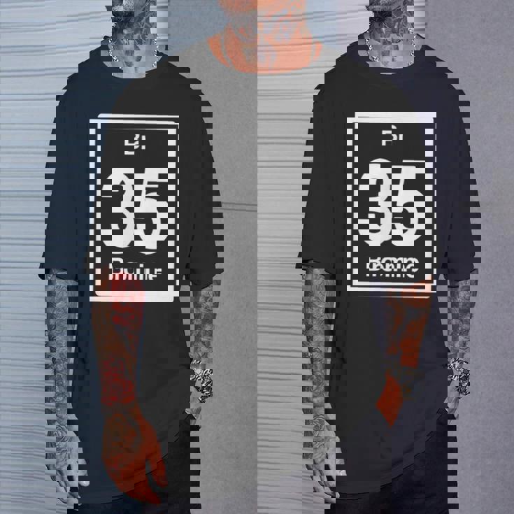 Bromine Br Periodic Table Elements 35Th Birthday Science T-Shirt ...