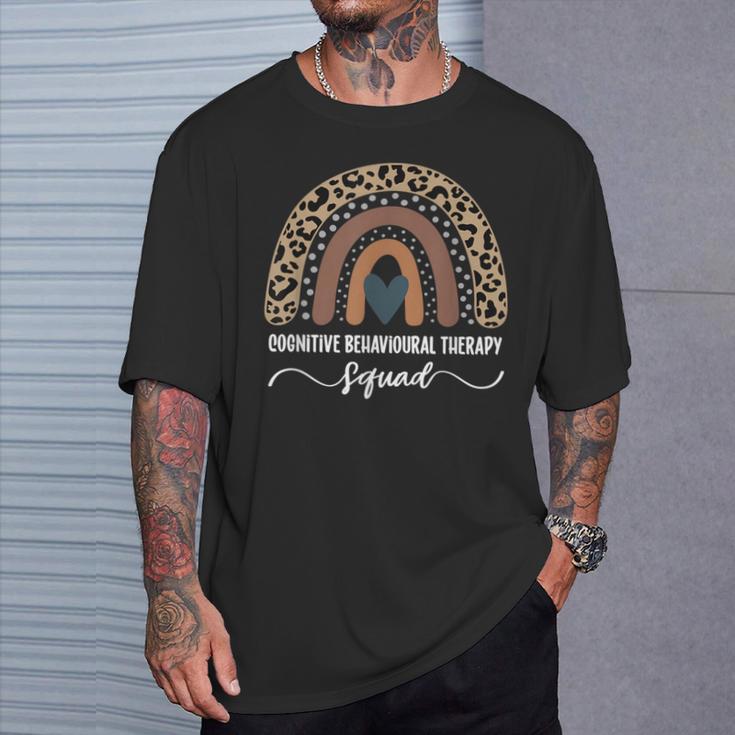 Cognitive Behavioural Therapy Squad Leopard Rainbow Cbt T-Shirt - Monsterry