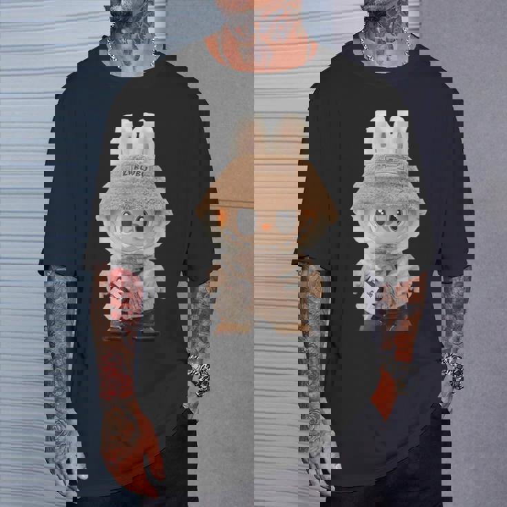 Cute Labubu Classic Pose Fun Labubu Lover T-Shirt - Monsterry