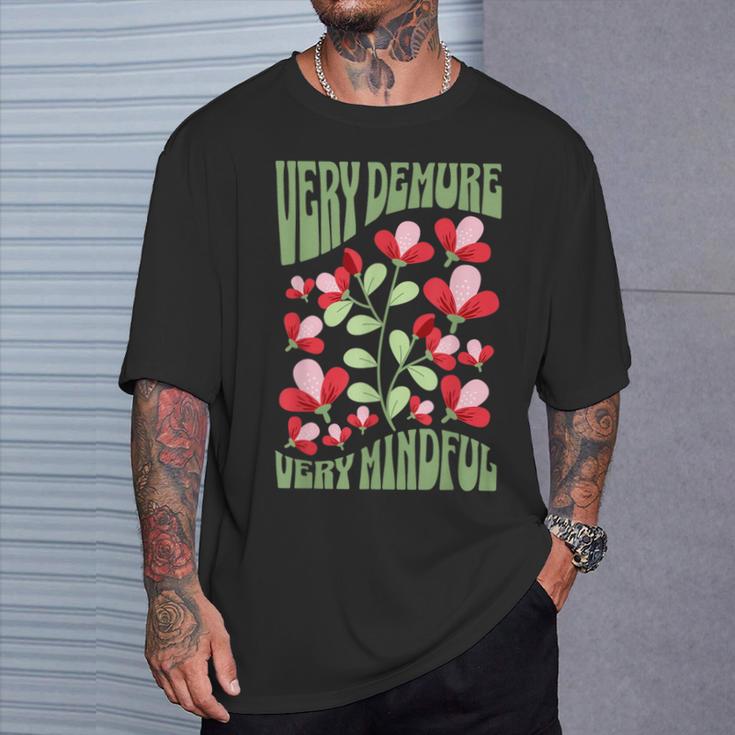 Very Demure Very Cutesy Very Mindful Gen Z Trend T-Shirt | Mazezy