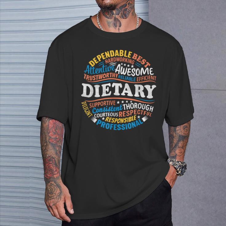 Dietary Food Service Appreciation Dietary Week T-Shirt | Mazezy
