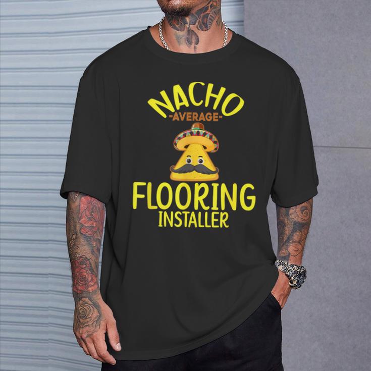 Flooring Contractor Carpet Tile Construction Floor Installer T-Shirt ...