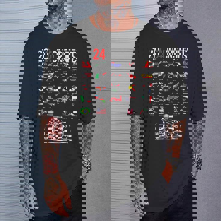 Formula Racing 2024 Open Wheel Race Car Fan World Circuits T-Shirt ...