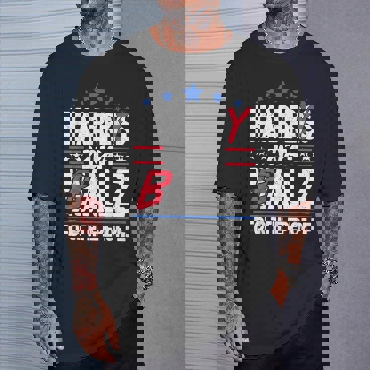 Harris Walz 24 Harry Balz 2024 Meme Democratics Vote T-Shirt - Thegiftio