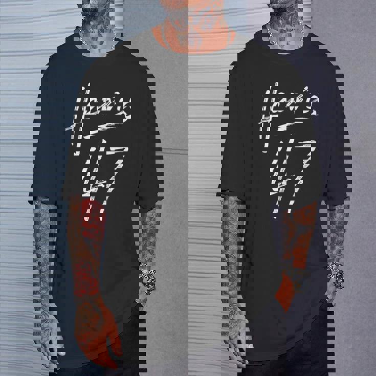 Kamala Harris 47 Feminine Script For Girls Harris 2024 T-Shirt - Monsterry