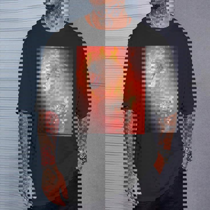 Moo Deng Bouncy Pig In Thai Fire Picture The Cute Baby Hippo T-Shirt ...