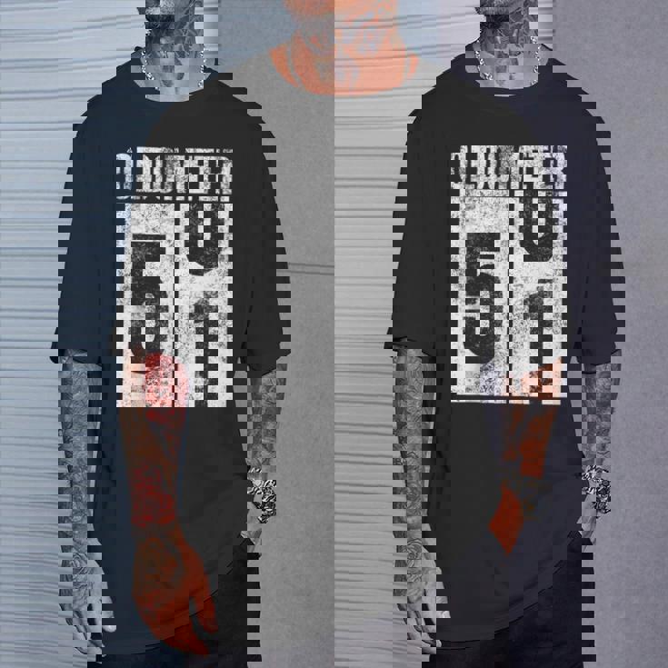 Oldometer 50-51 Yrs Old Man Woman Bday Graphic 51St Birthday T-Shirt - Monsterry