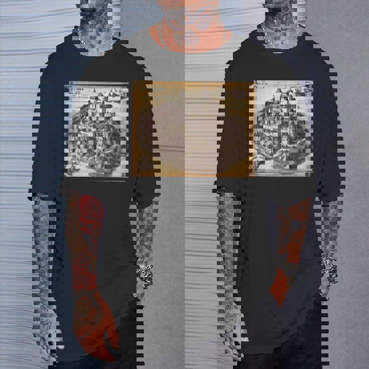 Plano Y Mapa Del Castillo De Drácula Camiseta unisex - Regaloses