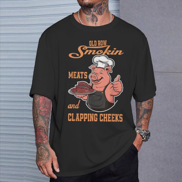Smoking Meats And Clapping Cheeks T-Shirt | Mazezy