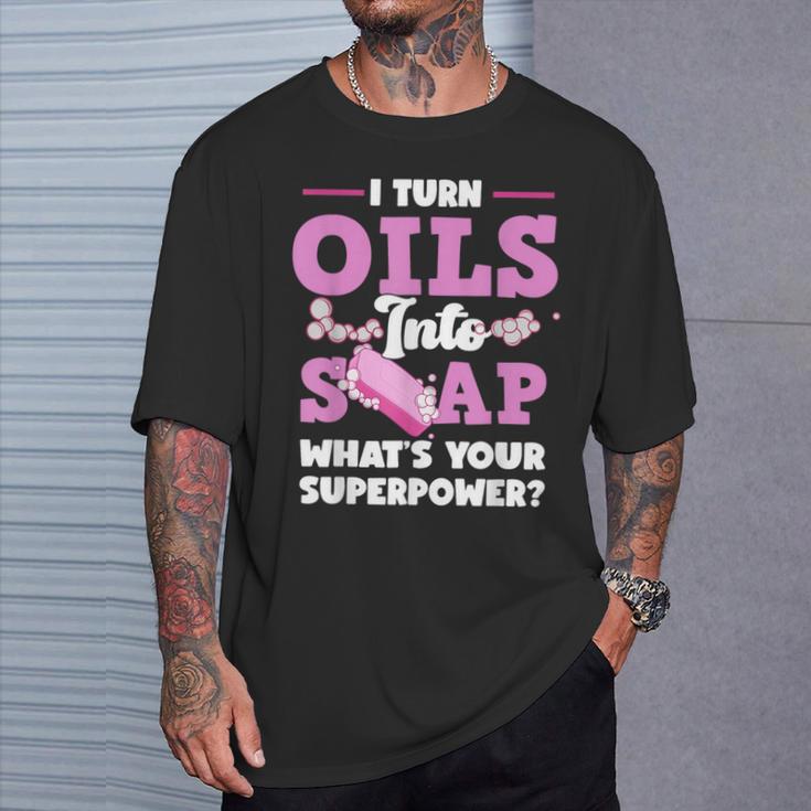 Soap Maker Saponification Soapologist Soap Making T-Shirt - Monsterry