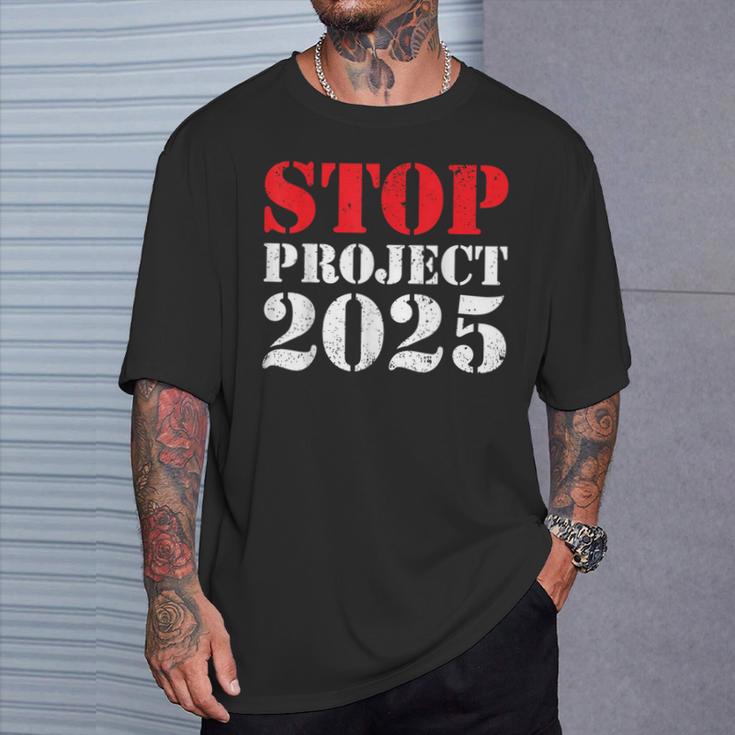 Stop Project 2025 Men T-Shirt - Monsterry