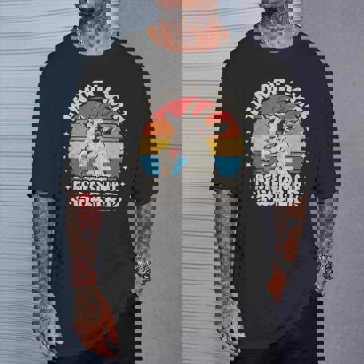 Throat Goat Retro Inappropriate Adult Humor Gag Memes T-Shirt | Mazezy