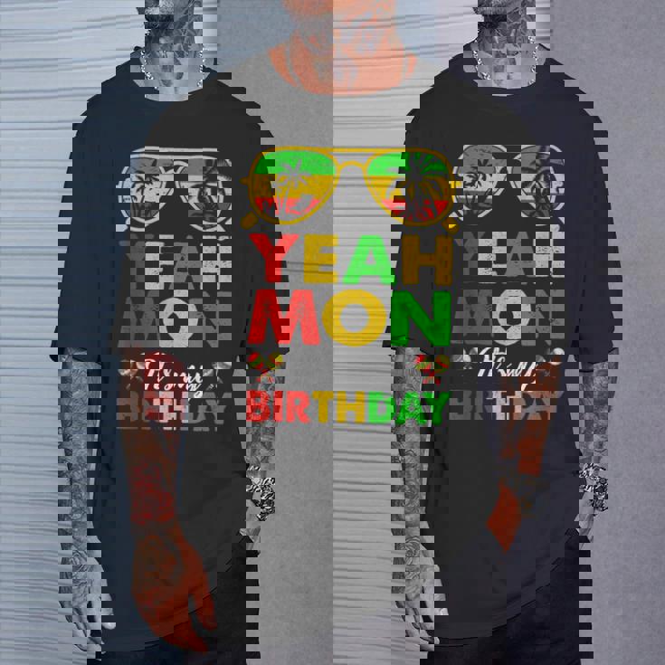 Yeah Mon Jamaican Jamaica Birthday Party Girls Men T-Shirt - Monsterry